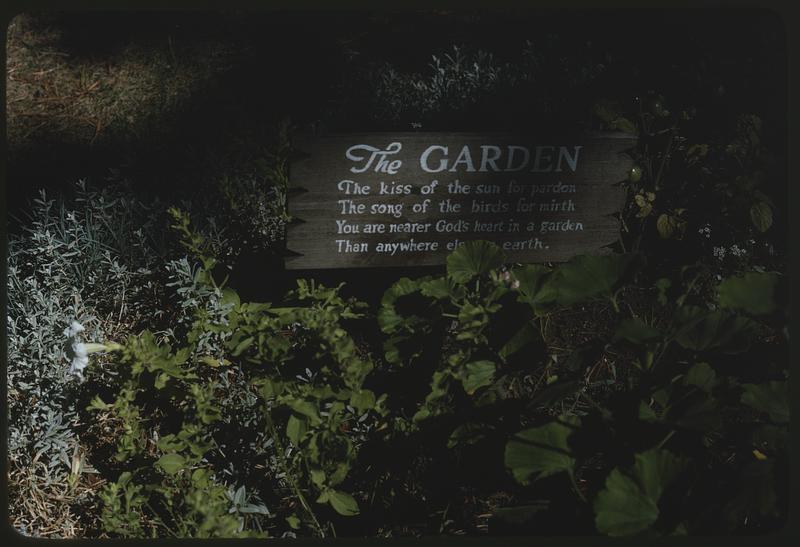 The Garden. The kiss of the sun for pardon, the song of the birds for ...