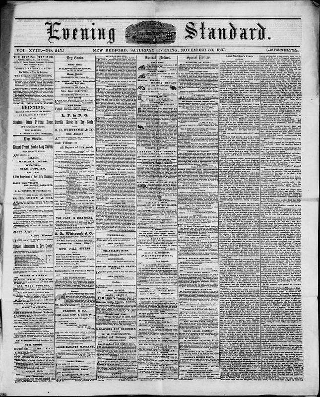 Evening Standard. November 30, 1867 - Digital Commonwealth
