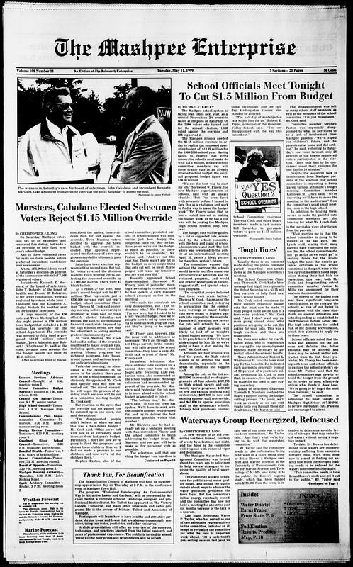 The Mashpee Enterprise. May 11, 1999 - Digital Commonwealth