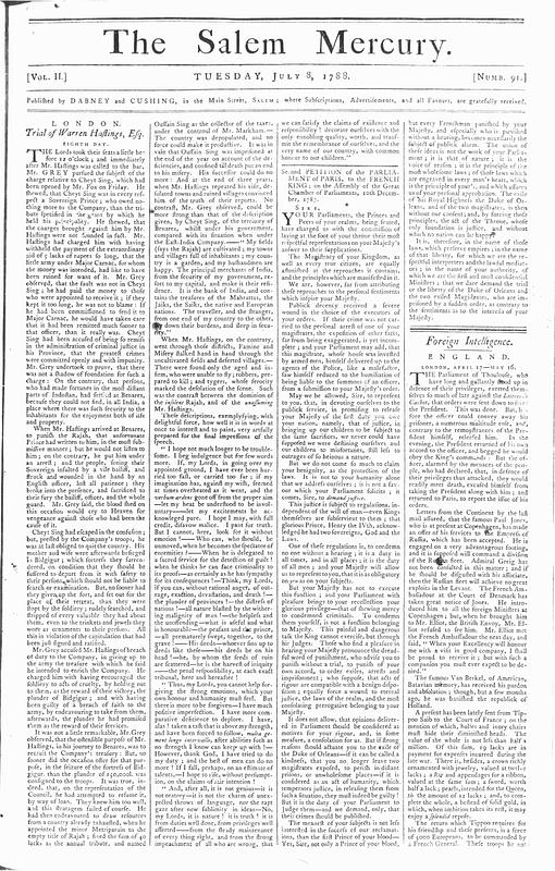 The Salem Mercury. July 08, 1788 - Digital Commonwealth