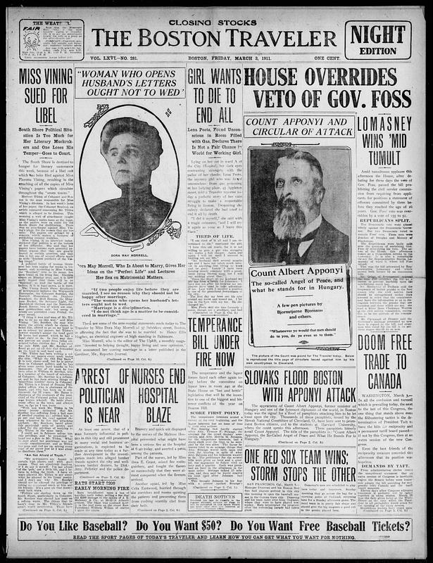The Boston Traveler. March 03, 1911 - Digital Commonwealth
