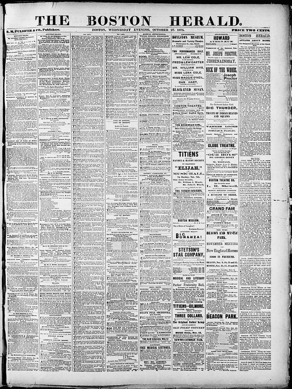 The Boston Herald. October 27, 1875 - Digital Commonwealth