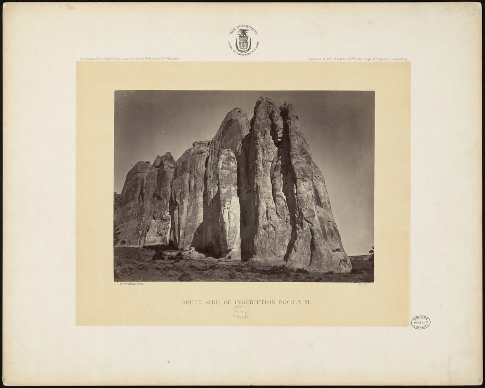 South side of Inscription Rock, N.M. - Digital Commonwealth