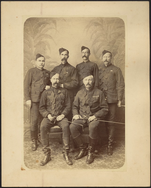 "Officers Mounted Police, Natal, 1884" - Digital Commonwealth