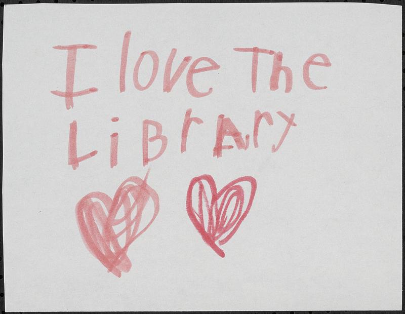 I love the library [two hearts] - Digital Commonwealth
