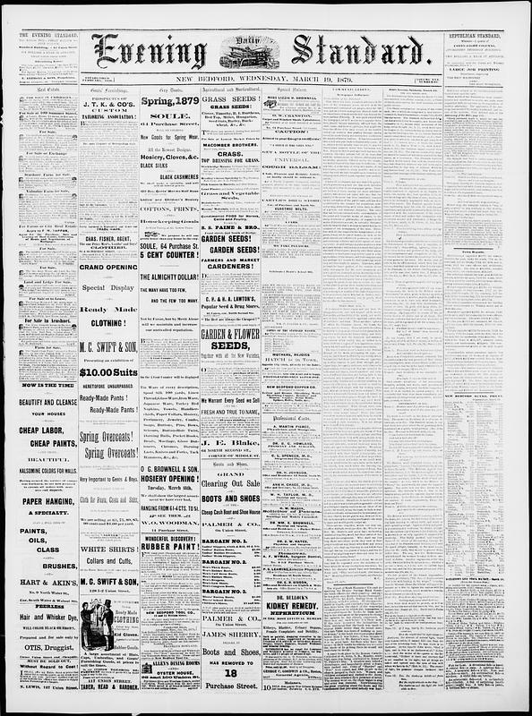 Evening Standard. March 19, 1879 - Digital Commonwealth