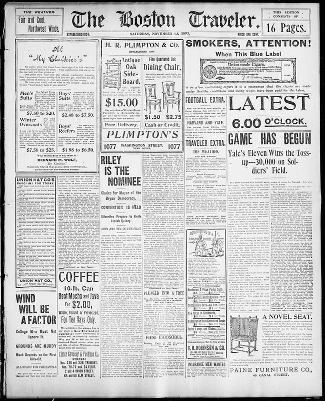 The Boston Traveler. November 13, 1897 - Digital Commonwealth