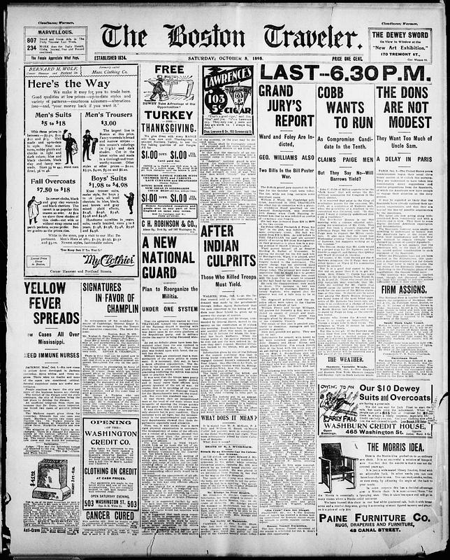 The Boston Traveler. October 08, 1898 - Digital Commonwealth