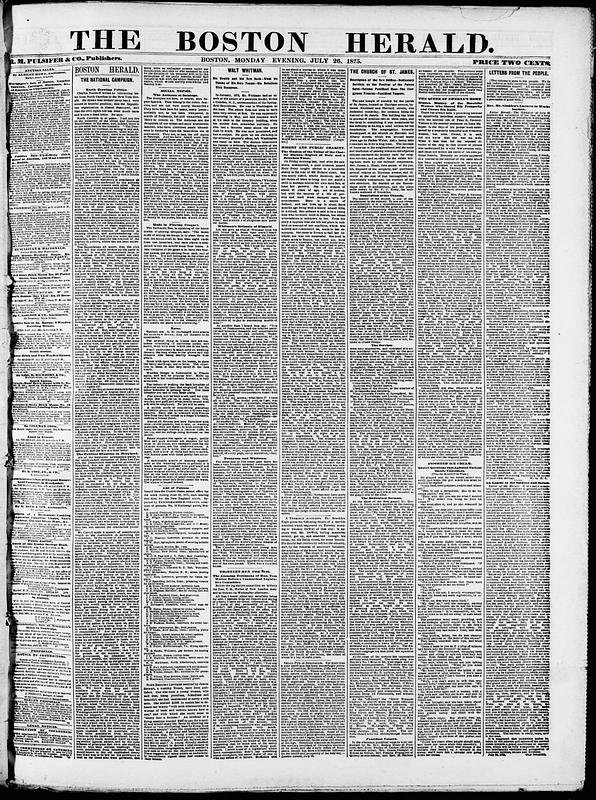 The Boston Herald. July 26, 1875 - Digital Commonwealth