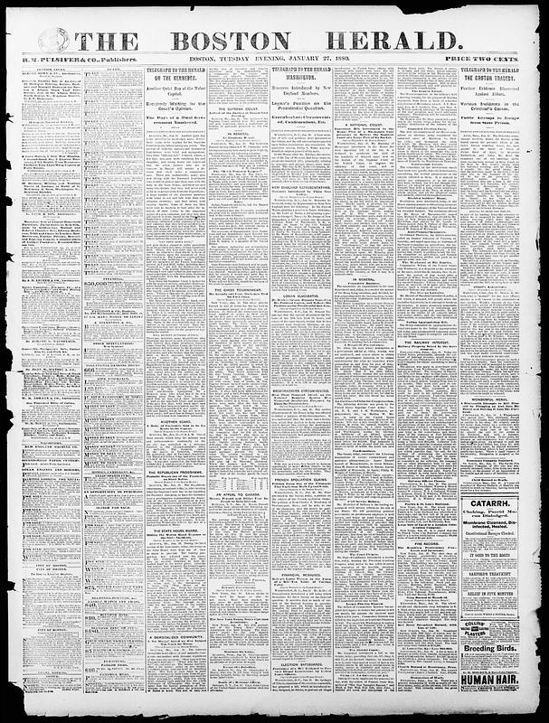 The Boston Herald. January 27, 1880 - Digital Commonwealth