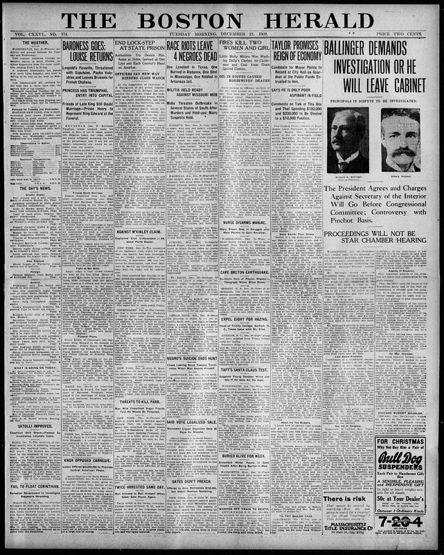The Boston Herald. December 21, 1909 - Digital Commonwealth