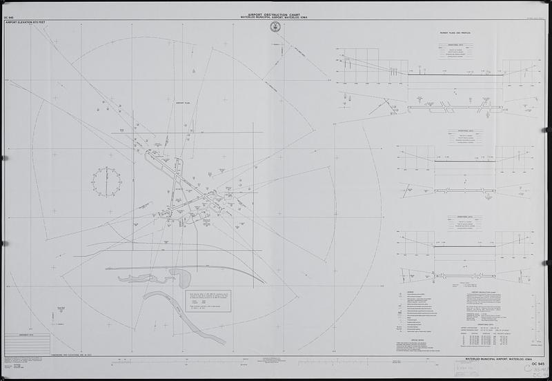 Airport obstruction chart, OC 945, Waterloo Municipal Airport, Waterloo ...