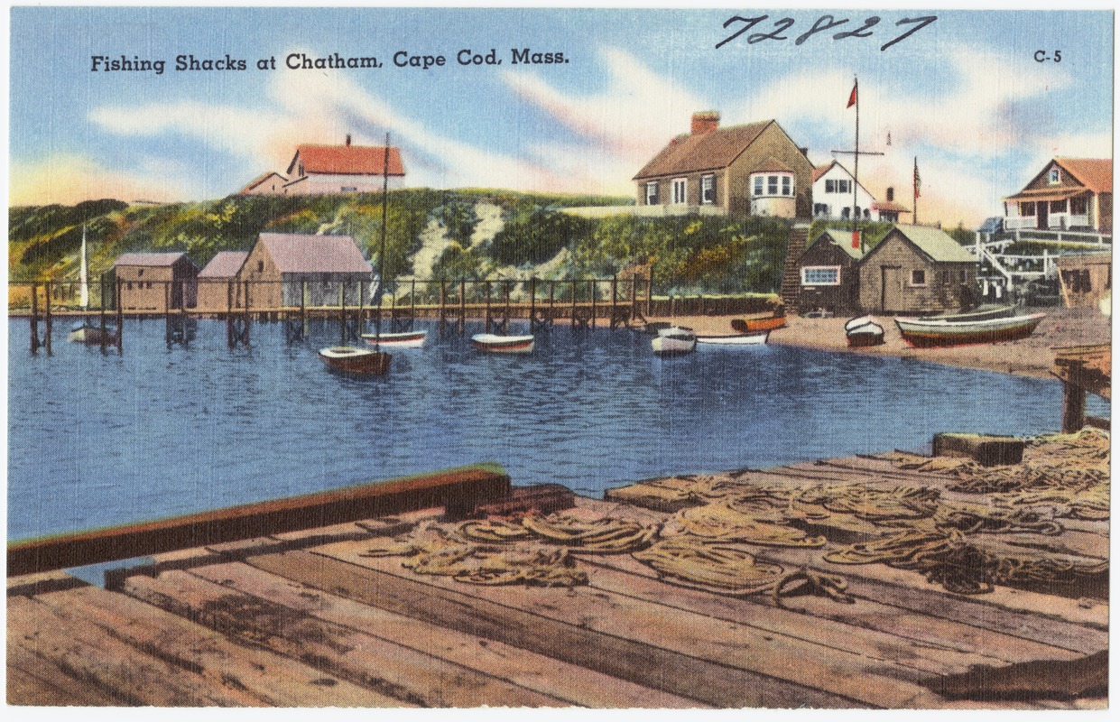 Fishing shacks at Chatham, Cape Cod, Mass. - Digital Commonwealth