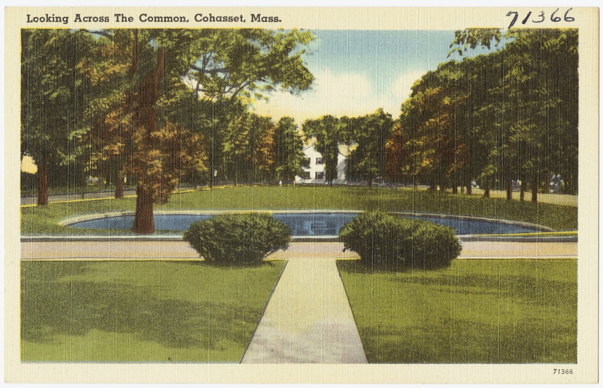 Looking across The Common, Cohasset, Mass. - Digital Commonwealth