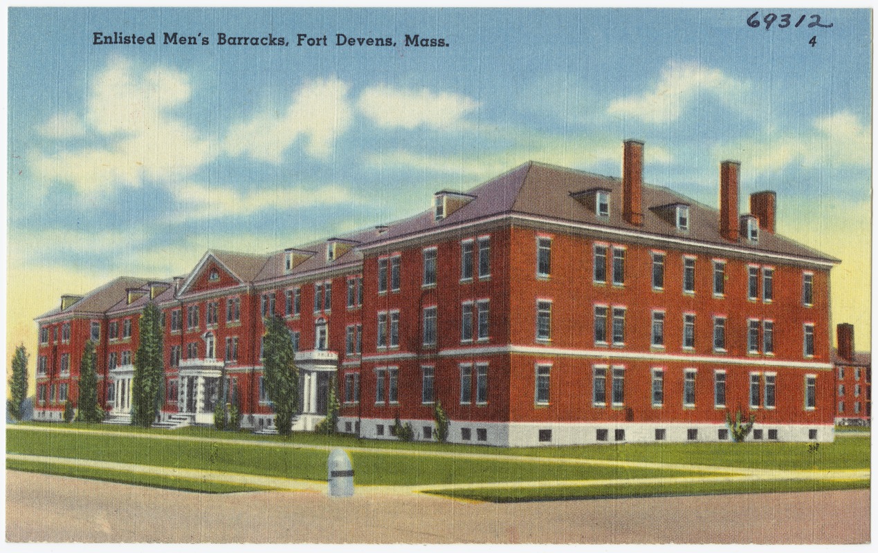 Enlisted Men's Barracks, Fort Devens, Mass. - Digital Commonwealth
