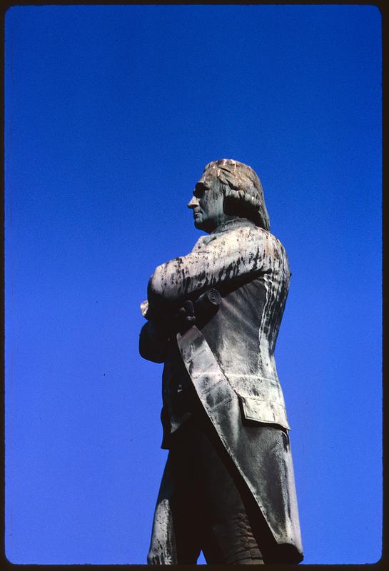 Samuel Adams statue at Faneuil Hall, Boston - Digital Commonwealth
