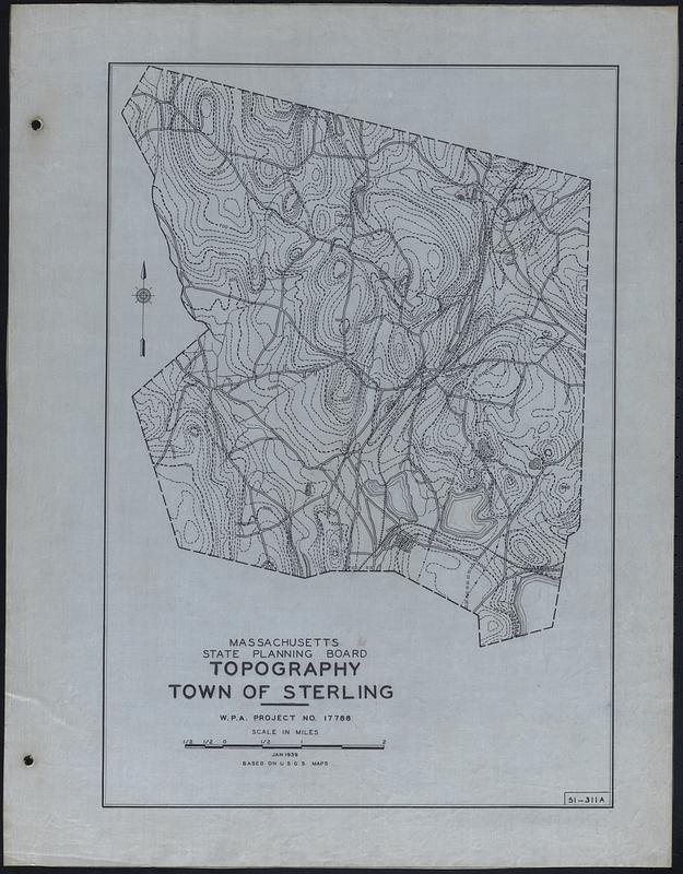 Topography Town of Sterling - Digital Commonwealth