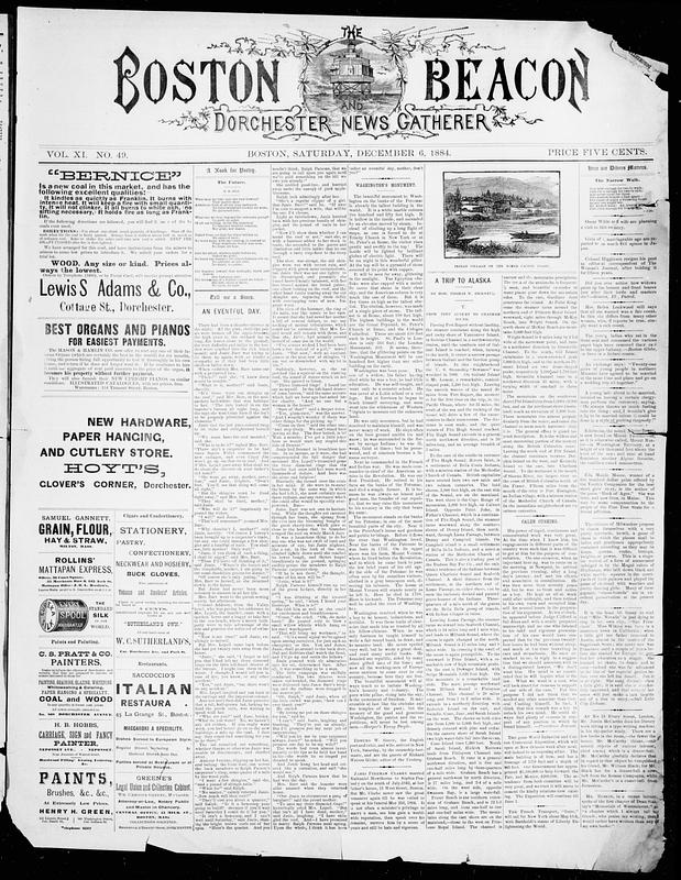 The Boston Beacon and Dorchester News Gatherer, December 06, 1884 ...