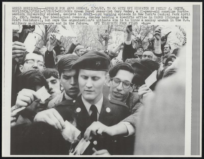 Chicago: Green Beret reservist Gary Rader, a 23-year-old sometime ...