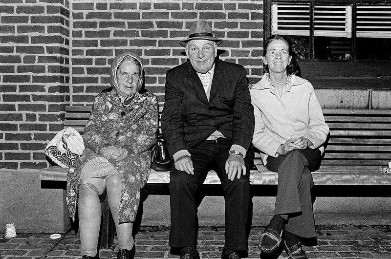 Sitting in Bellingham Square - Digital Commonwealth