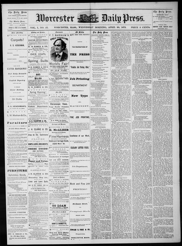 Worcester Daily Press - Digital Commonwealth
