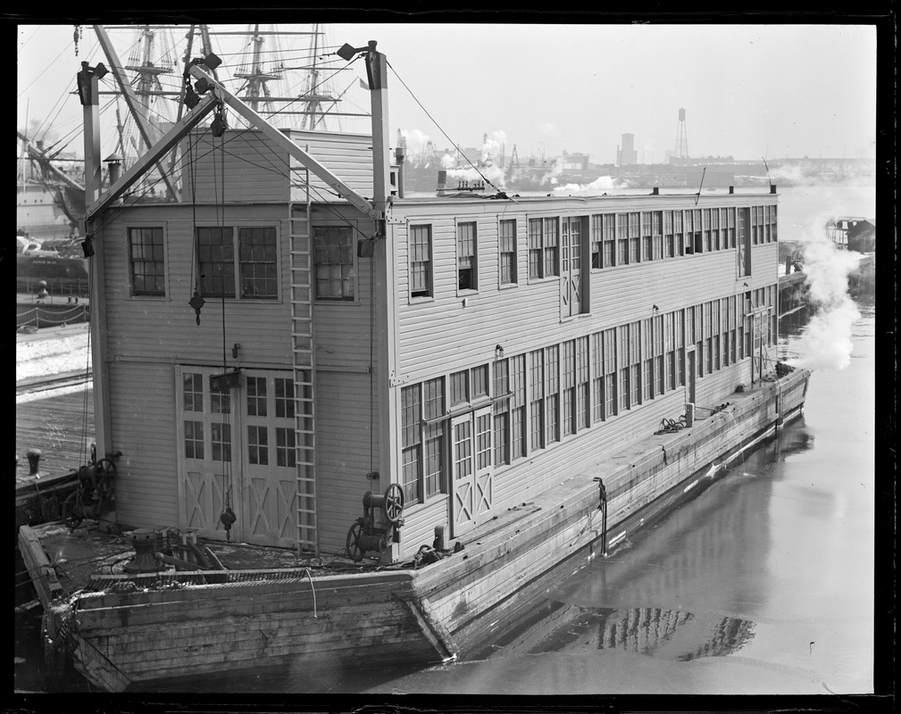 Floating machine shop at Navy Yard - Digital Commonwealth