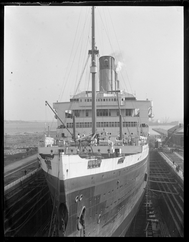 SS Majestic - largest ship afloat - Digital Commonwealth