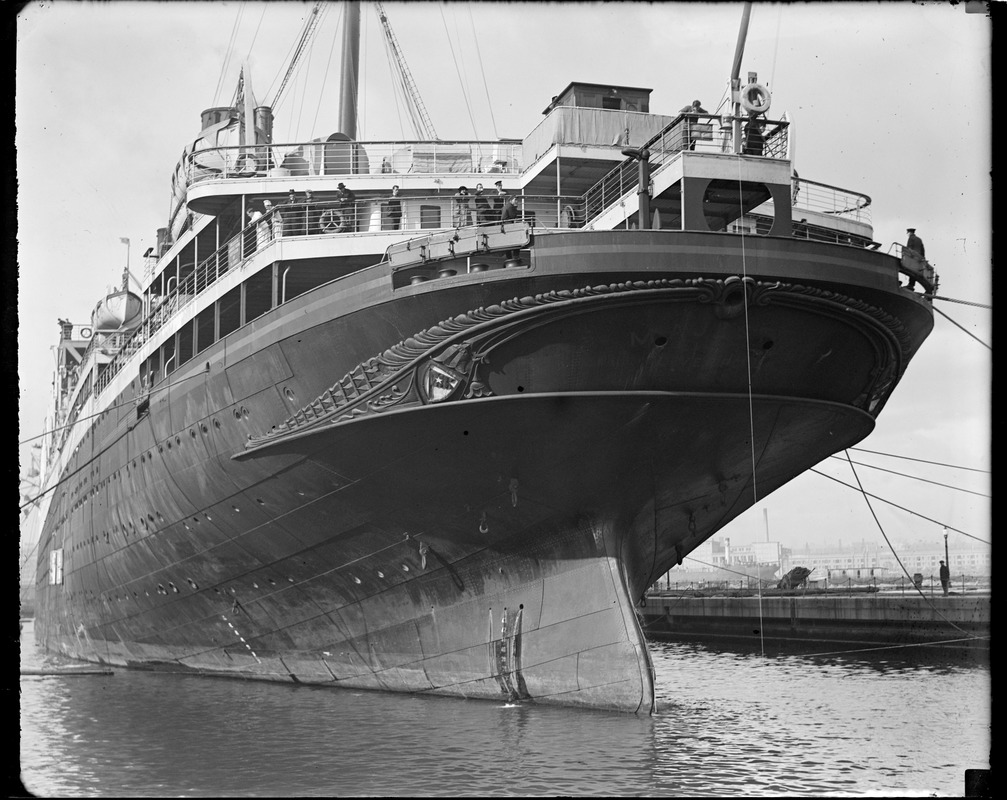 SS Majestic in South Boston drydock - Digital Commonwealth