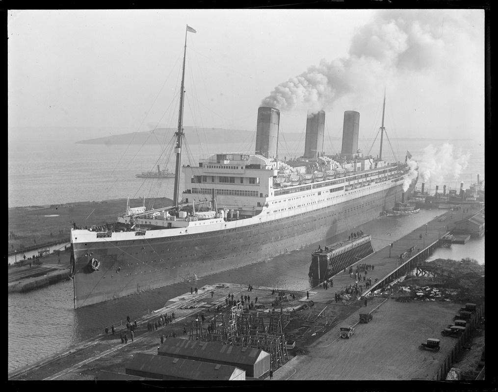 SS Majestic - South Boston drydock, largest in world - Digital Commonwealth