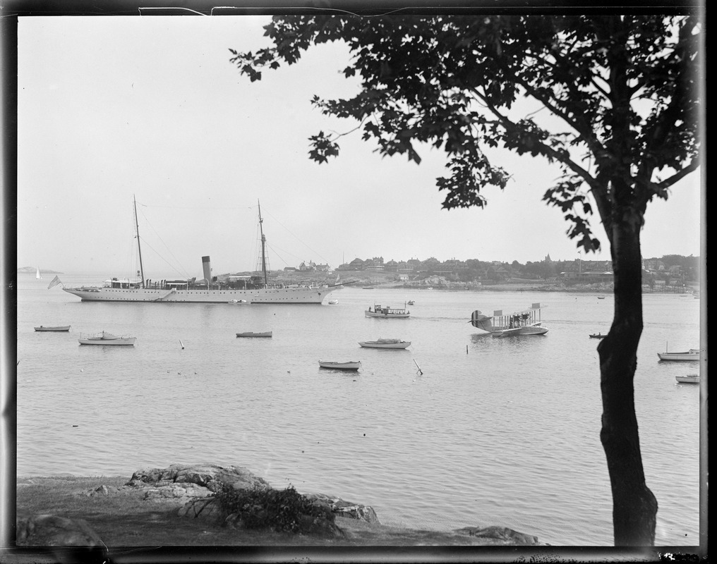 President Harding's yacht Mayflower in Plymouth Harbor - Digital ...