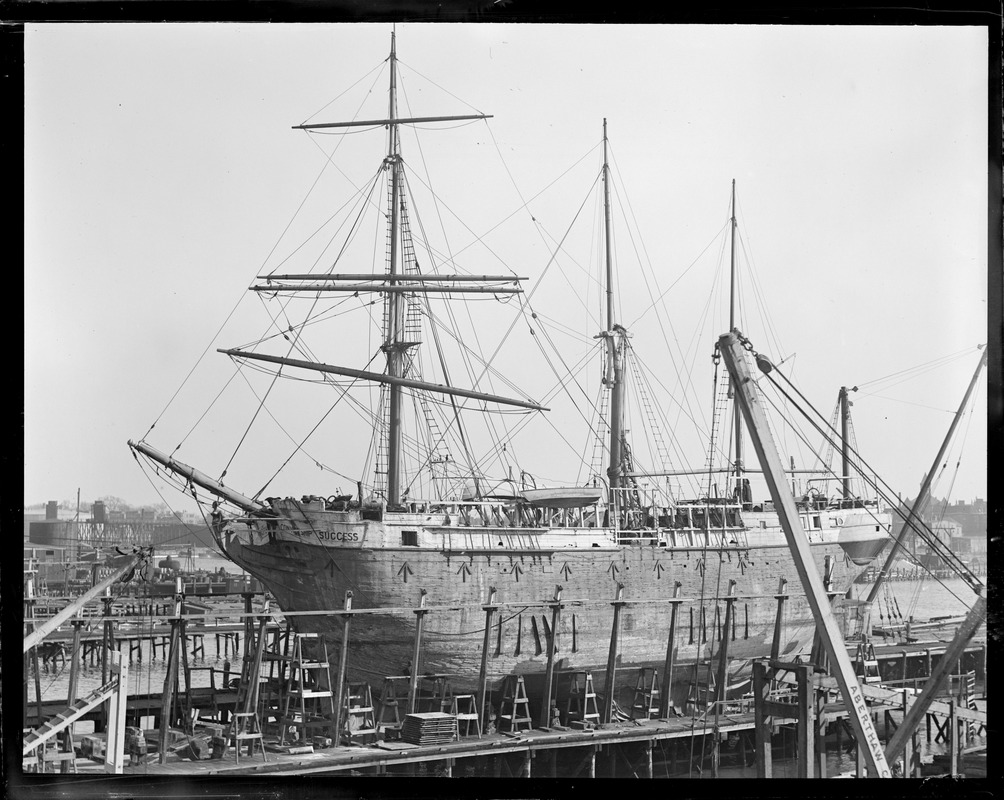 Convict ship Success in Chelsea drydock - Digital Commonwealth