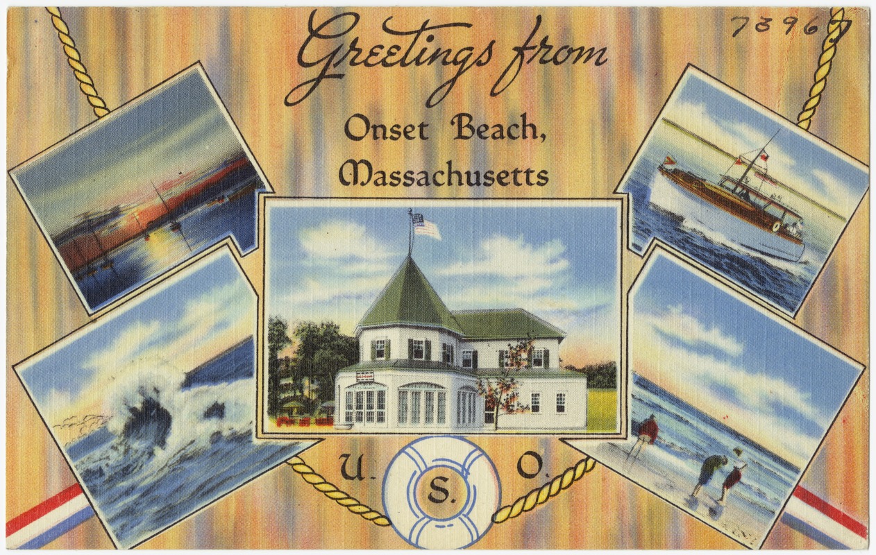 Greetings from Onset Beach, Massachusetts, U. S. O. - Digital Commonwealth
