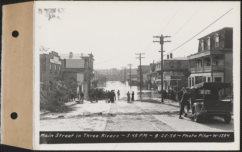 Main Street in Three Rivers, Palmer, Mass., 3:45 PM, Sep. 22, 1938 ...