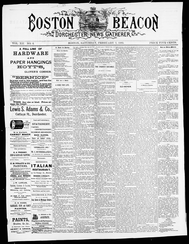 The Boston Beacon and Dorchester News Gatherer, February 07, 1885 ...