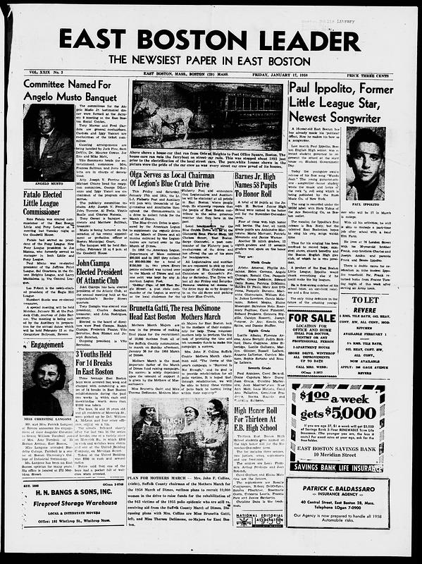 East Boston Leader, January 17, 1958 - Digital Commonwealth