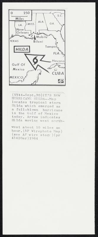 It’s Now Hurricane Hilda -- Map locates tropical storm Hilda which ...