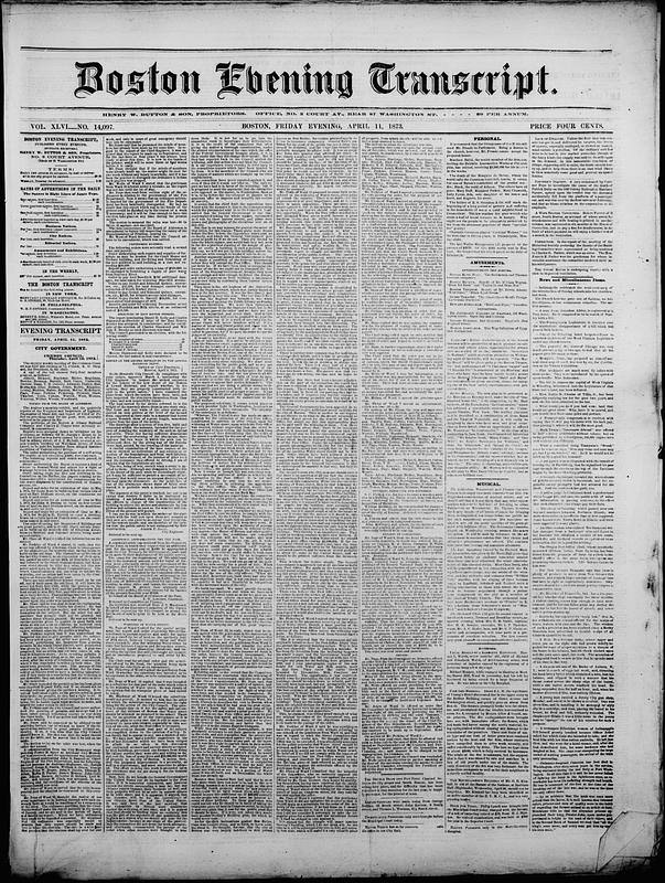 Boston Evening Transcript - Digital Commonwealth
