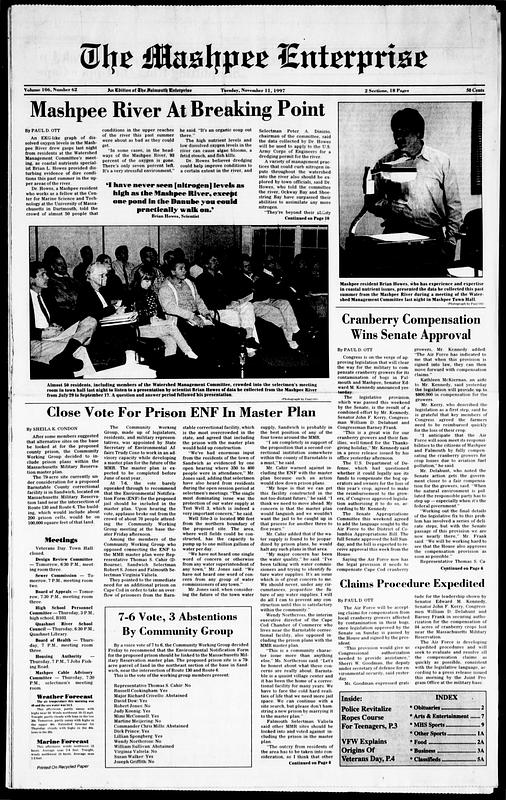 The Mashpee Enterprise. November 11, 1997 - Digital Commonwealth