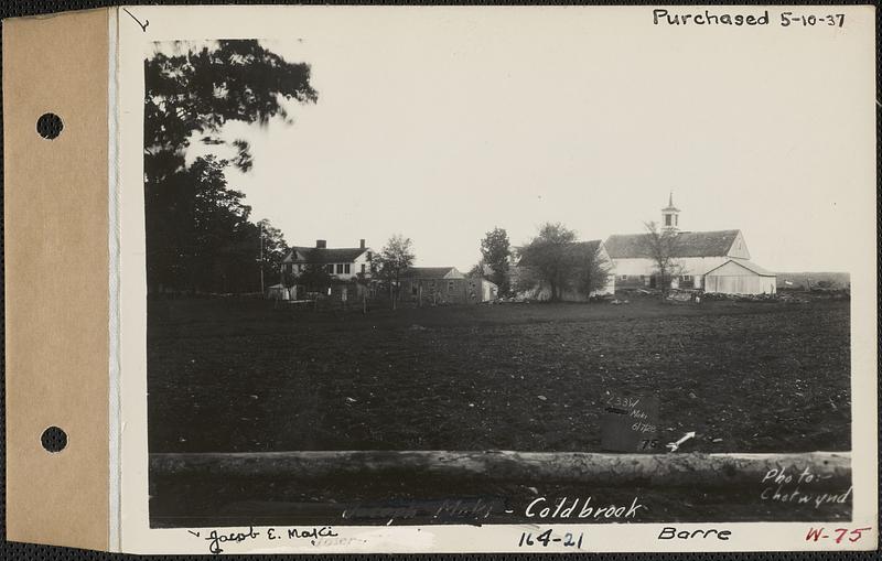 Jacob E. Maki, house and barn, Coldbrook, Barre, Mass., Jun. 7, 1928 ...