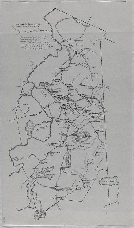 Map made by James S. Draper representing Wayland in 1775 - Digital ...