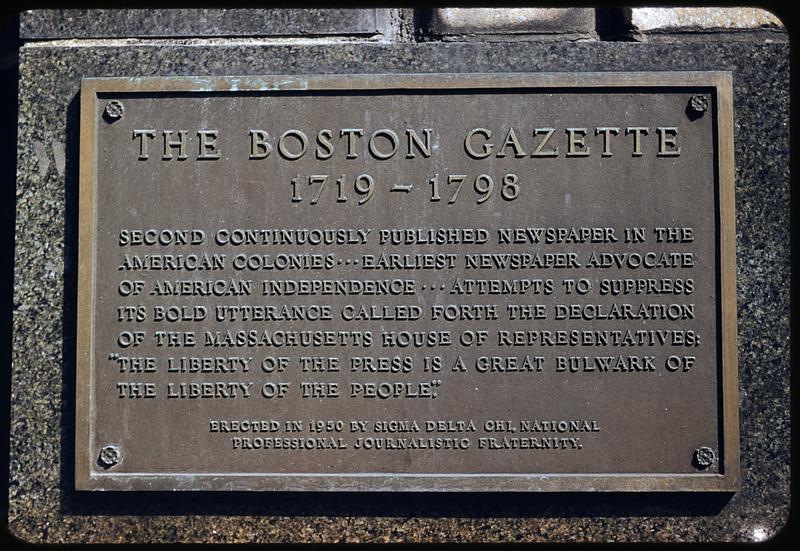 Boston Gazette tablet - Digital Commonwealth