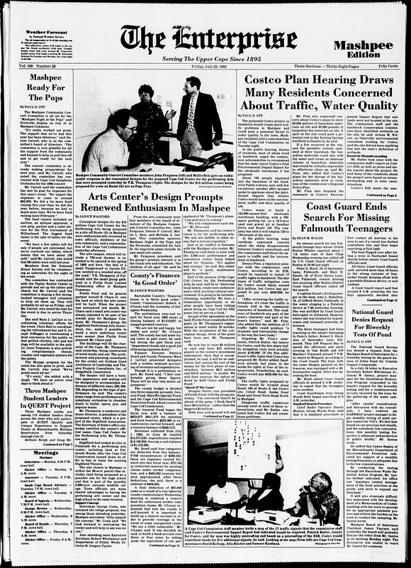 The Mashpee Enterprise. July 23, 1993 - Digital Commonwealth