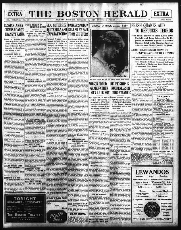 The Boston Herald. January 18, 1915 - Digital Commonwealth
