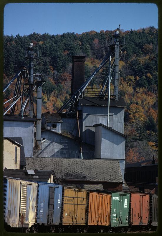 Freight train and autumn foliage, Keene, New Hampshire - Digital ...