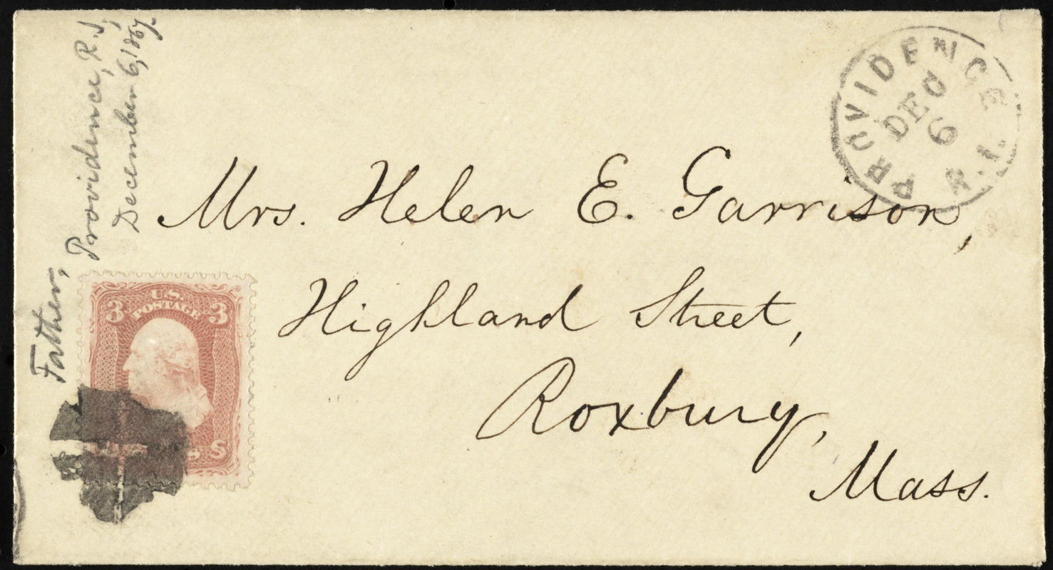 Letter from William Lloyd Garrison, Providence, [R.I.], to Helen Eliza ...
