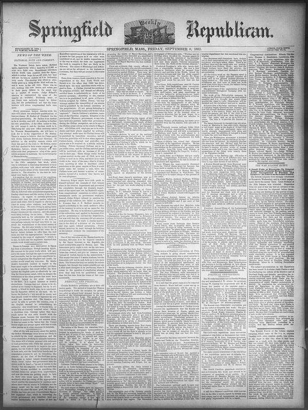 Springfield Weekly Republican - Digital Commonwealth