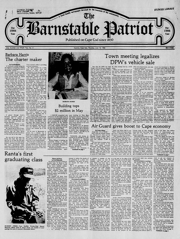 Barnstable Patriot. June 12, 1980 - Digital Commonwealth