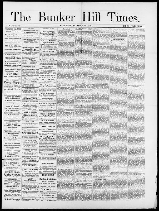 The Bunker Hill Times, October 19, 1878 - Digital Commonwealth