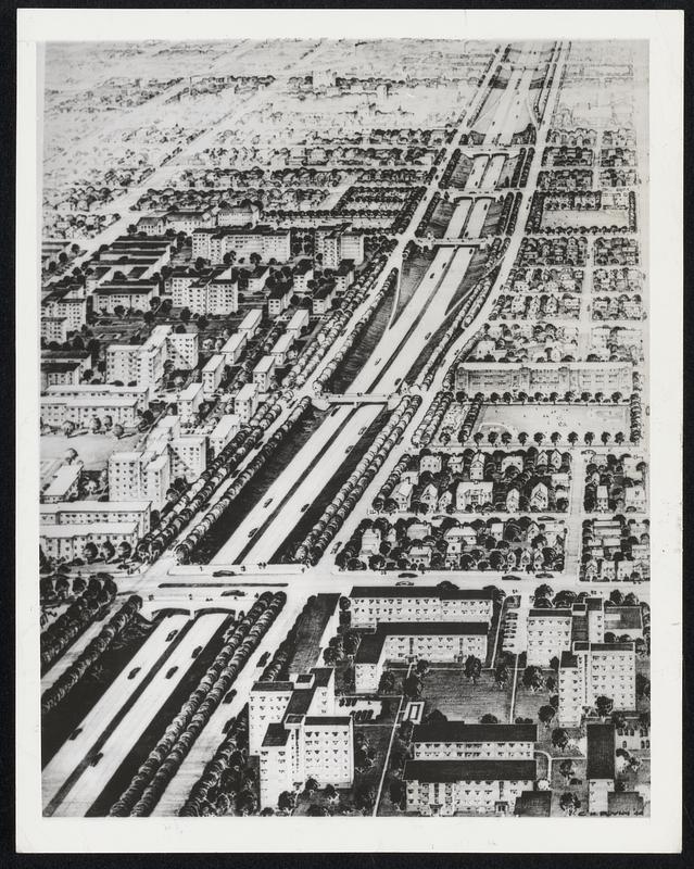 Roadway of the Future. This design for a section of the proposed John C ...