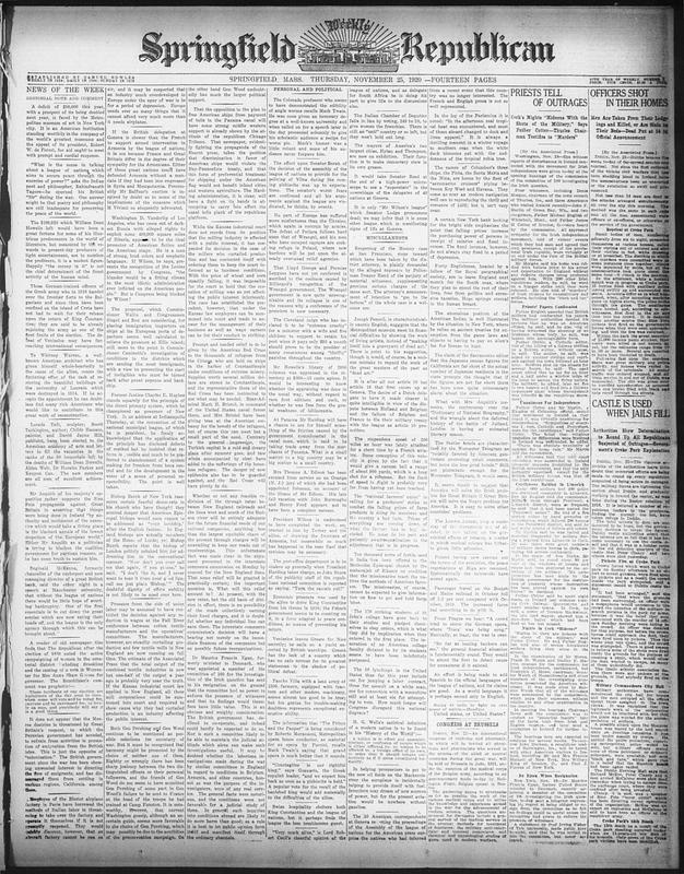 Springfield Weekly Republican - Digital Commonwealth